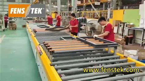 Upvc And Aluminum Window And Door Assembly Line Window Assembly