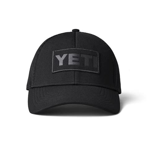 Yeti Patch On Patch Trucker Hat Black Carl Russell And Co