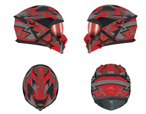 Graphic Design On Motorcycle Helmets Behance