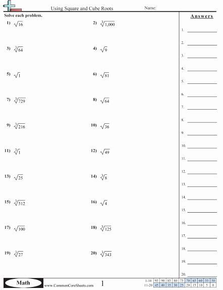 Estimating Square Root Worksheet Proworksheet