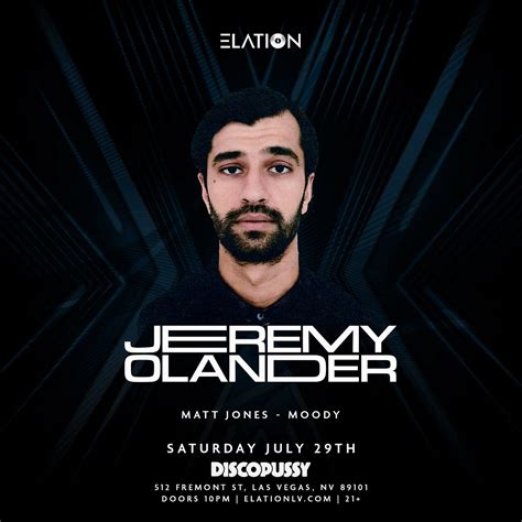 Dp Elation W Jeremy Olander Tickets At Discopussy In Las Vegas By