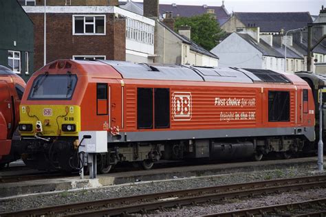 Db Cargo Class 67 Locomotive At Holyhead British Rail Anglesey