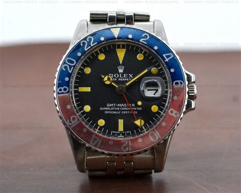 21452 Rolex Gmt Master Blue Red Pepsi Bezel Circa 1969 European
