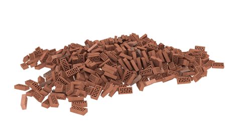 Bricks Pallet Pile 1 3d Model By Kopofx