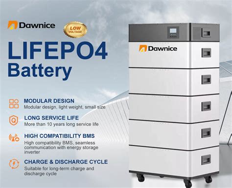 Stackable Lithium Ion Battery Energy Dawnice