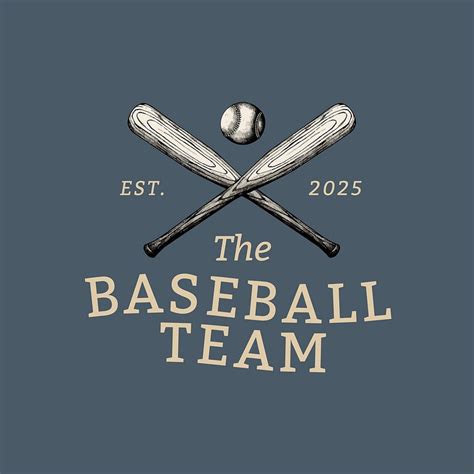 Baseball Team Logo Design Vector Premium Vector Rawpixel