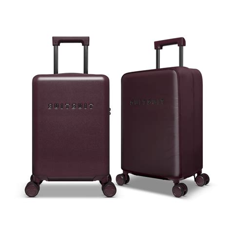 Mystique Cherry Lacquer Safe Travels Set 20 Inch Suitsuit International