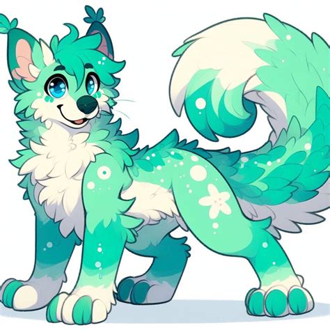 Wolf Fursona Feral Art Full Body Reference Sheet Furry Adoptables Etsy