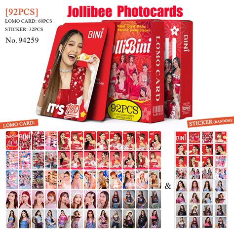 Bini Jollibee Photocards Bini Photocard Lomocards Laser Card Bini Lomo