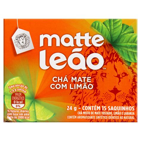 ChÁ Mate LimÃo Matte LeÃo Caixa 24g 15 Unidades Gtineanupc 7891098038722 Cadastro De