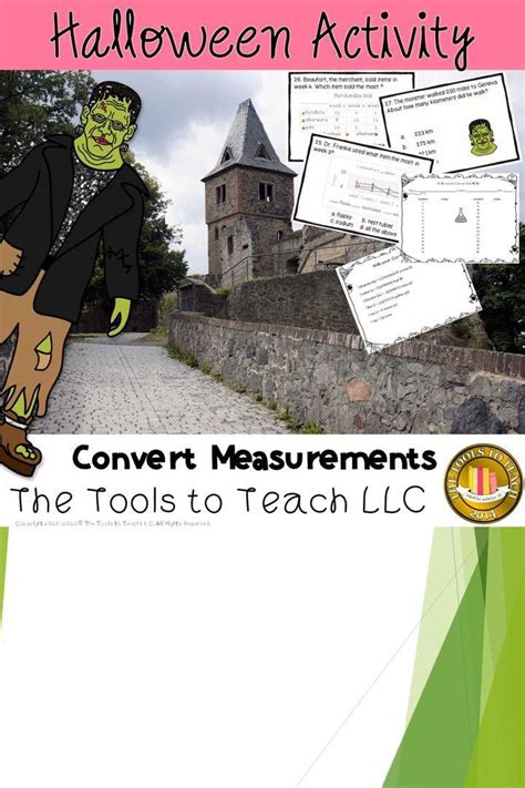 Halloween 30 Conversion Time Volume Mass Measurement Task Cards Video