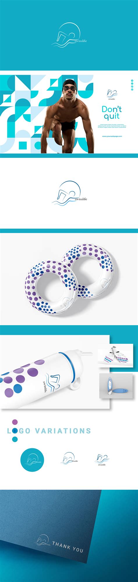 Swimming Pool Branding Behance