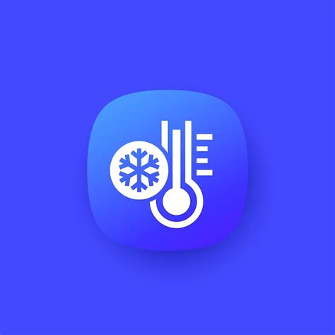 Premium Vector Low Temperature Icon Vector Design