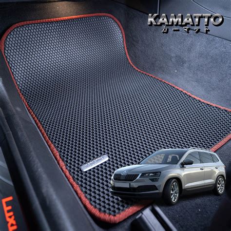 Kamatto Classic Skoda Karoq Nu7 2017 Present Car Floor Mat And Carpe