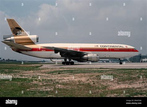A Continental Airlines Mcdonnell Douglas Dc 10 Registration N68051 In