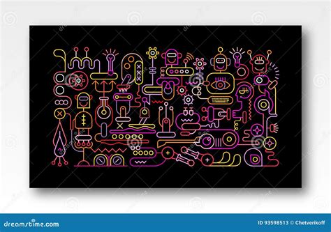 Robot Workshop Vector Banner 113993691