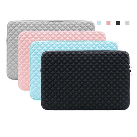 Laptop Pouch 13 14 15 Inch Zipper Soft Sleeve High Quality Diamond