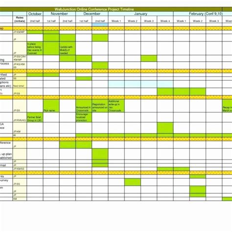 Marketing Plan Timeline Template Excel