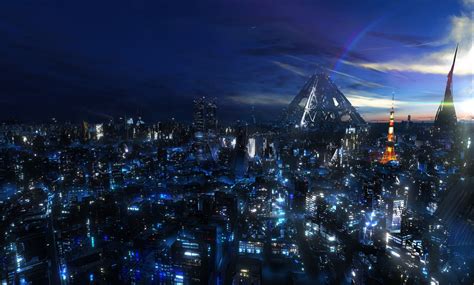 Tokyo Cityscape Anime