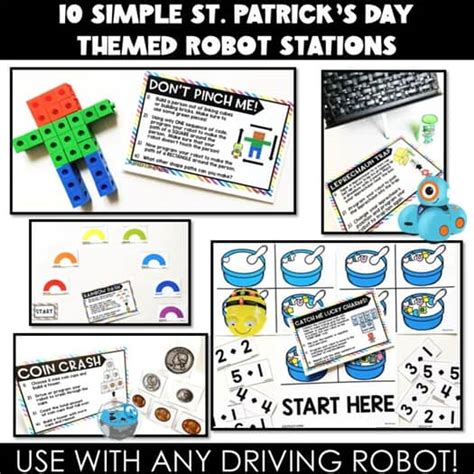 St Patricks Day Robot Activities And Stations Robotics Sphero Dash Bee Bot March