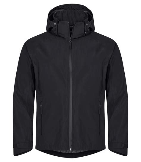 Classic Shell Jacket Black Suomen Brodeeraus