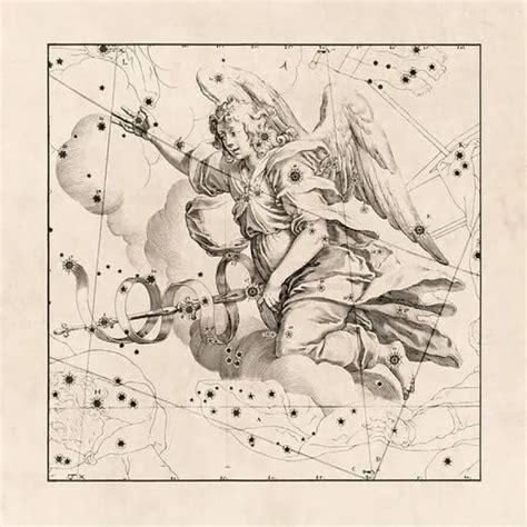 Celestial Map Illustration With Vintage Inspiration