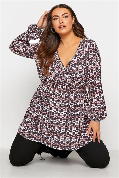 Plus Size Wrap Tops Wrap Around Tops Yours Clothing
