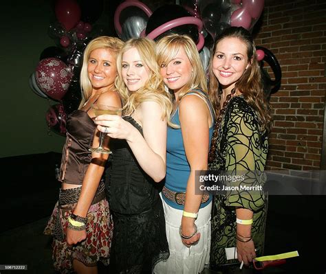 Avril Lavigne During Avril Lavigne Birthday Party At Element In Los