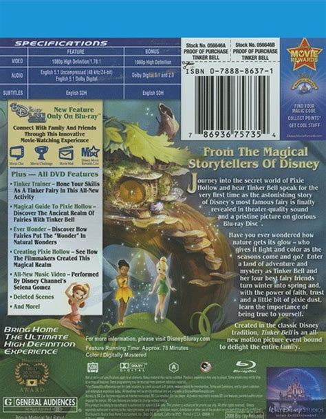 Tinker Bell Blu Ray 2008 Dvd Empire