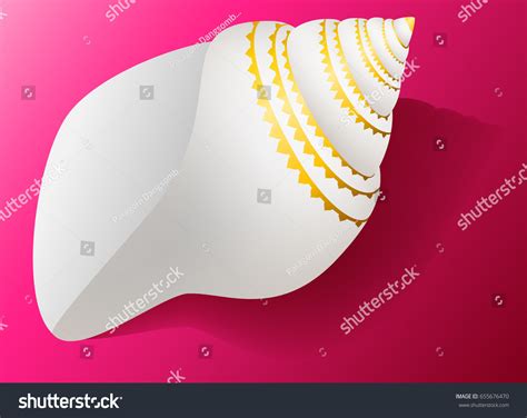 Conch Shell Graphic Vector Stock Vector Royalty Free 655676470