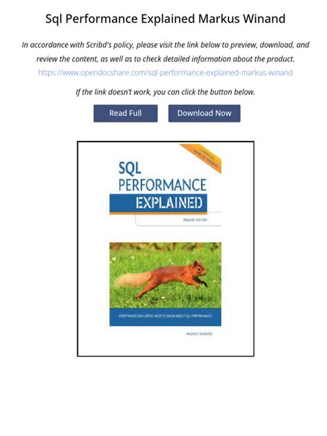 Sql Performance Explained Markus Winand Latest Pdf 2025 Pdf