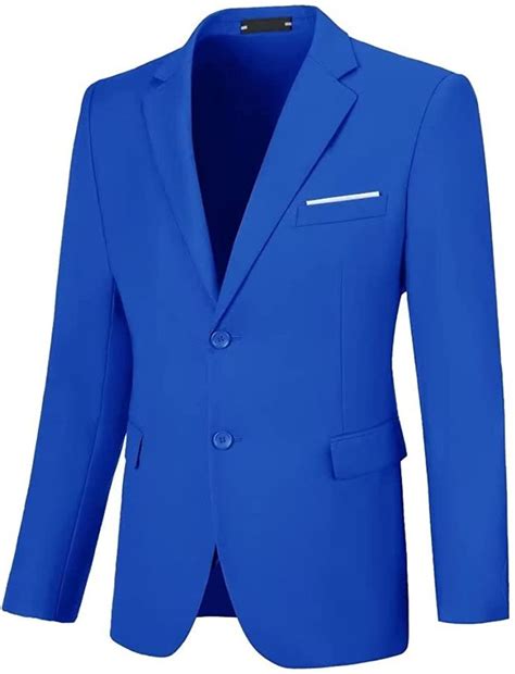 Royal Blue Blazer For Men Slim Fit Sport Coat Size Xl Elegant