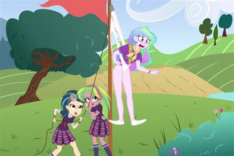 Girl Flagpole Wedgie