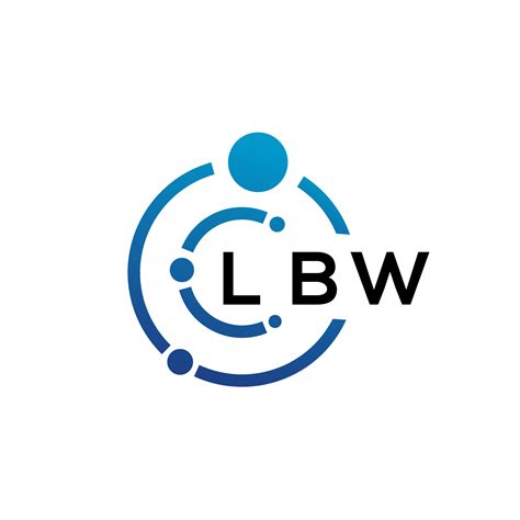 Lbw Letter Technology Logo Design On White Background Lbw Creative Initials Letter It Logo