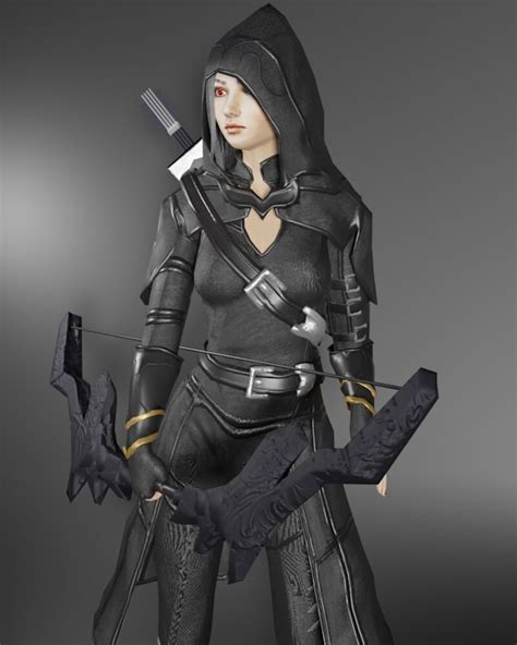 3d Fantasy Modelfemale Characterarcher Modelvrm Model By Meekheed