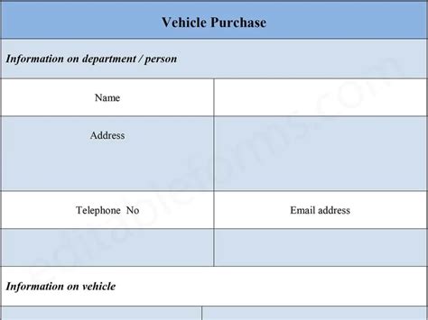 Fillable Vehicle Purchase Form Pdf Editable Pdf Forms