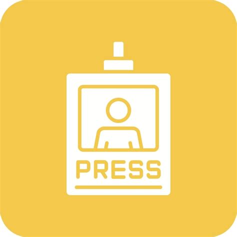 Premium Vector Press Pass Icon