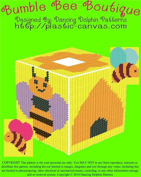 Bumble Bee Boutique Plastic Canvas Pattern