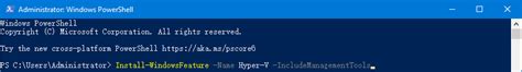 Install Hyper V Powershell Module On Windows 10 Or Server