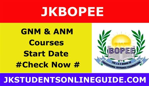 Gnm And Anm Courses Entrance Forms Started