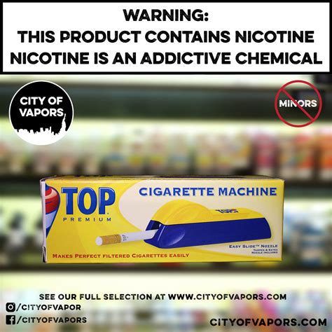 Top Injector Plastic 100s Cigarette Machine