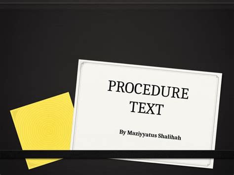 Ppt Procedure Text Pptx