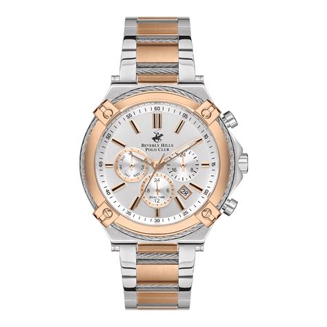 Buy Beverly Hills Polo Club Mens Multi Function Silver Dial Watch