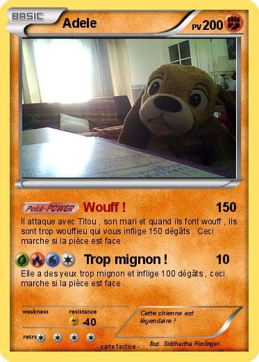 Pokémon Adele 51 51 Wouff Ma Carte Pokémon