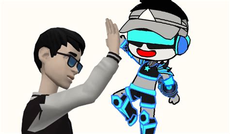 My Plotagon Self And My Gacha Self High Five By Xplayer Man Acn 001x On Deviantart