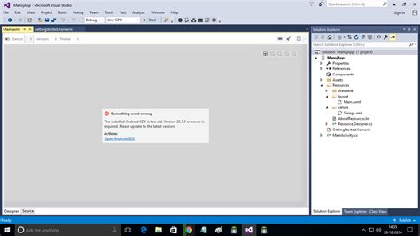 xamarin a valid android sdk could not be found an existing sdk with