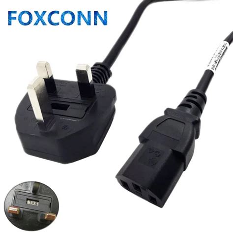 Foxconn 13a 250v Uk To Iec C13 Kettle Singapore Extension Cable 1 5m For Pc Computer Monitor