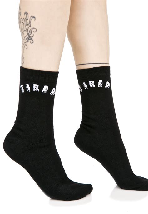 Tired Ankle Socks Dolls Kill