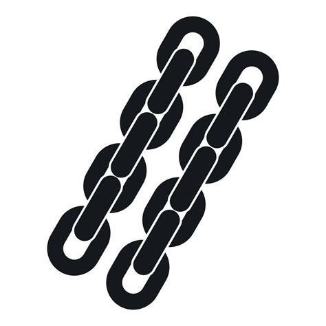 Chains Icon Simple Style 15206048 Vector Art At Vecteezy