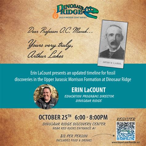 Fireside Chat Arthur Lakes Letters To O C Marsh Dinosaur Ridge